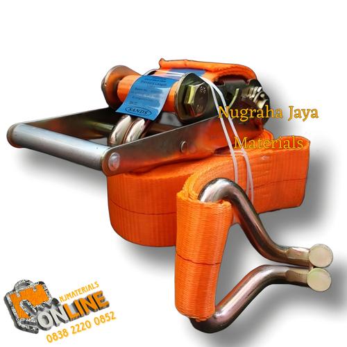 Jual Track Belt 3 Inch 75 Mm x 10 Ton x 15 Meter Ratchet Lashing Belt ...
