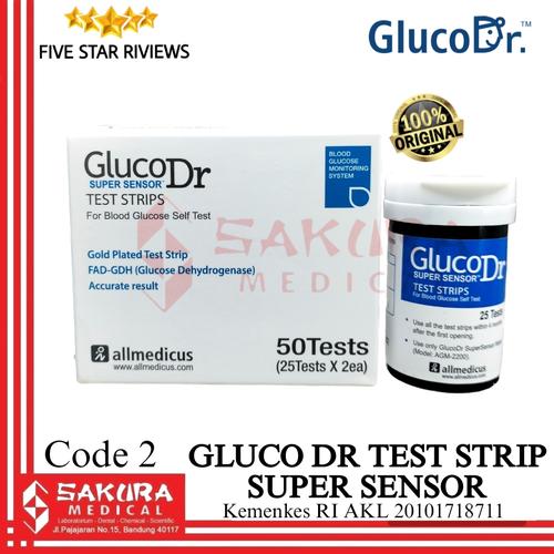 Jual Gluco dr test strip super sensor -25 pcs - Kota Bandung - Toko ...