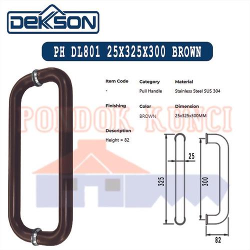 Jual Pull Handle C Dekkson DL 801 Brown 25x325x300 Handle Pintu Kaca ...