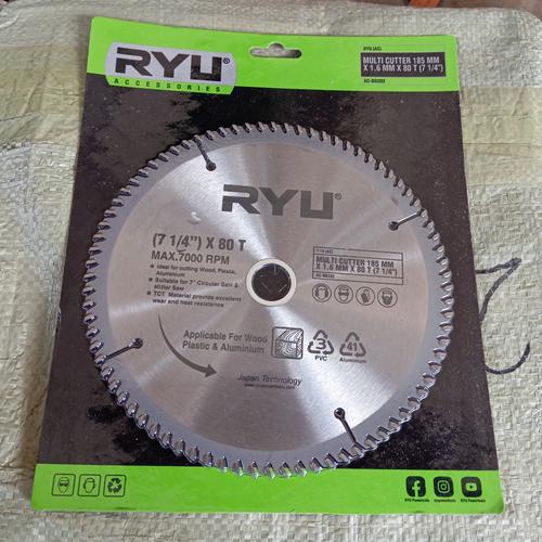 Jual MULTI CUTTER RYU 7 INCH X 80 T MATA PISAU POTONG ALUMUNIUM 185 MM ...