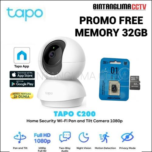 Jual WiFi Camera TP-LINK TAPO C200 - Home Security Cam TPLINK TAPO C200 FHD - TAMPA MEMORY ...