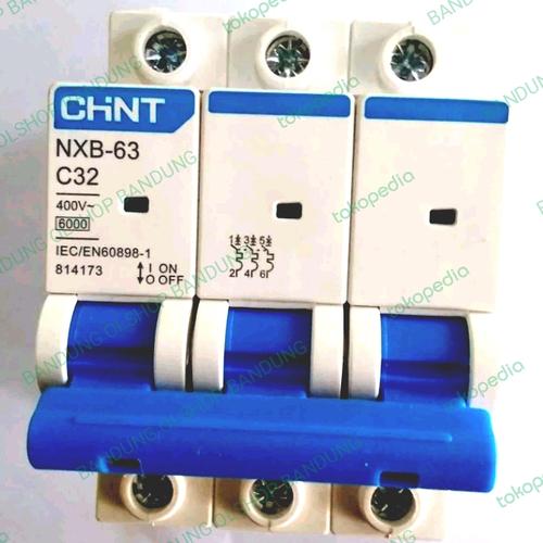 Jual CHINT MCB 32A 3P 220V SNI MCB SNI 220V 3P 32A MCB 3P 32A 220 SNI ...