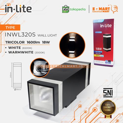 Jual INLITE Lampu Dinding KOTAK LED 18W Wall Light INWL320S Tricolor ...