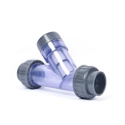 Jual Y strainer pvc 3" inch socket clear body double union watermur 3 ...