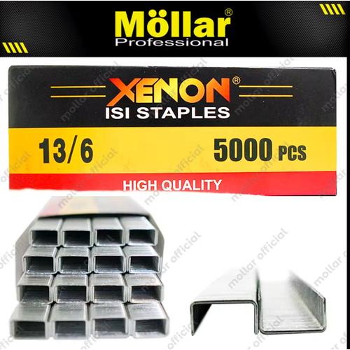 Jual Refill Isi Staple Gun XENON 13/6 5000pcs - Isi Staples Gun MOLLAR ...