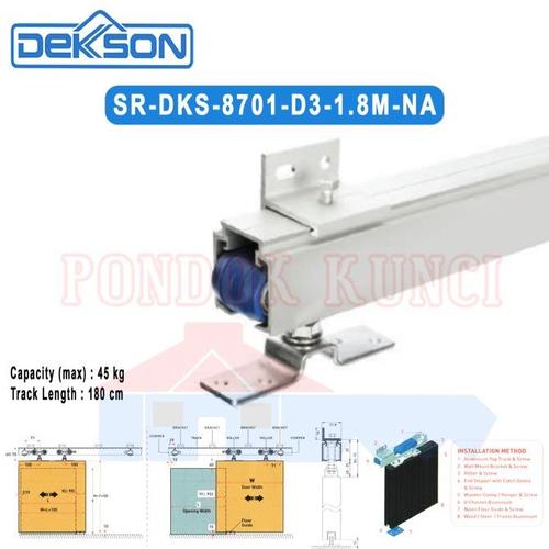 Jual Rel Pintu Sliding Dekson 8701 D3 1.8M Rail Sleding Pintu Geser ...