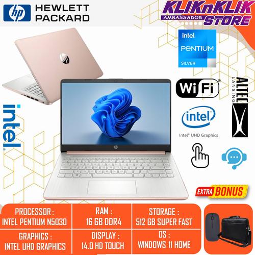 Jual Laptop Hp 14s Intel Pentium N5030 Ram 8GB 512GB SSD 14 TOUCH WIN11 ...
