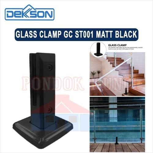 Jual Kaki Partisi Spigot Penjepit Kaca Railing Tangga Dekkson ST001 Black - Kab. Bekasi ...