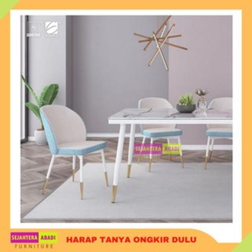 Jual Siantano Full set meja makan kursi makan DC TORINO - Fullset 4 ...