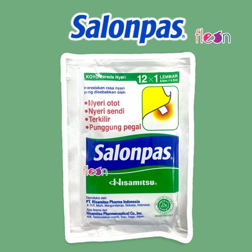 Jual Salonpas Koyo Pereda Nyeri Otot / Pegal Hijau Biru (isi 12 lembar ...
