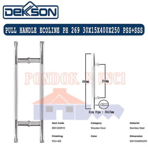 Jual Pull Handle Dekkson PH EL 269 30X15X400X250 PSS+SSS Tarikan Pintu ...