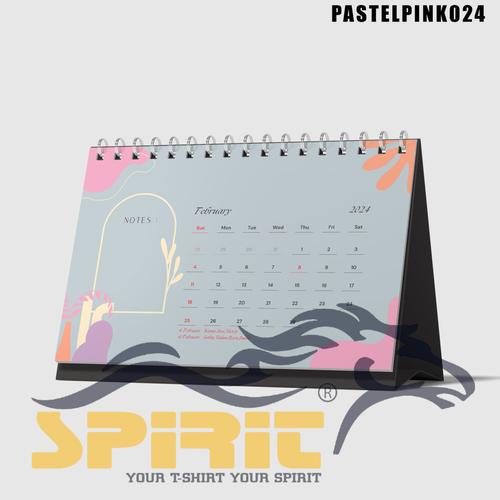 Jual kalender 2024 aesthetic kalender meja duduk estetik linen ...