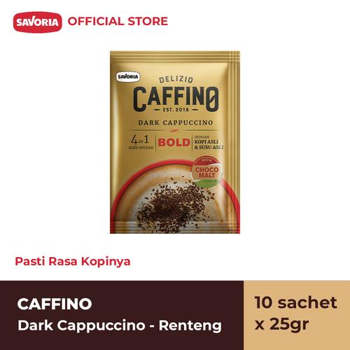 Promo Caffino Dark Cappuccino Renteng - Bubuk Kopi Instan 10 Sachet x ...