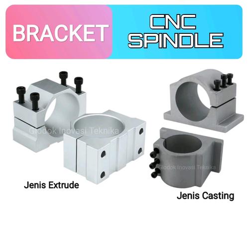 Jual CNC Router milling spindle motor bracket mount clamp holder ...