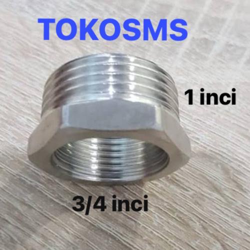 Jual Vlok ring 3/4 x 1 inci flok sok kran sambungan fiting 1 x 3/4 inch ...