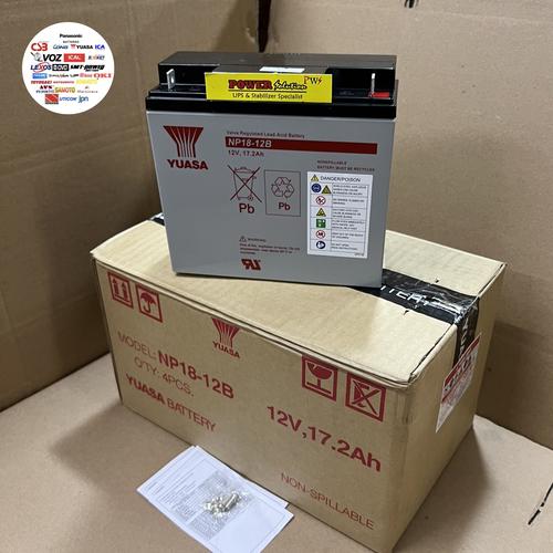 Jual Battery Aki Accu Kering Ups 12v 17Ah Yuasa Resmi NP18-12B 18Ah 17.2Ah - UNIT - Jakarta ...