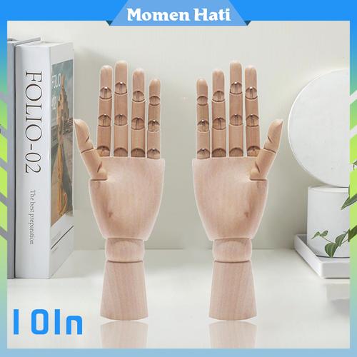 Jual 10In Manekin Tangan Kayu / Patung Jari Tangan / Wooden Hand - Left ...