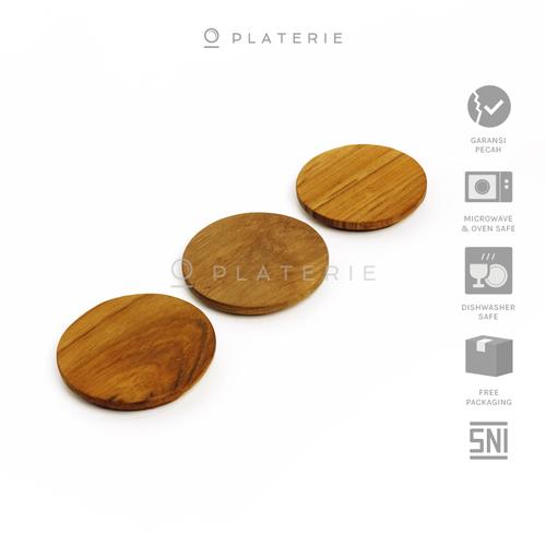 Jual TUTUP GELAS KAYU JATI WOODEN MUG LID 7 - 8 CM DIAMETER - DIA 7CM ...