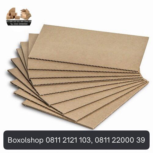 Jual 40x40 cm single wall karton lembaran kraft kardus corrugated ...