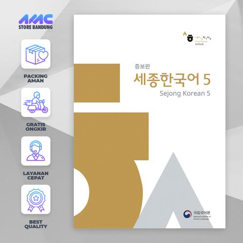Jual Buku Belajar Bahasa Korea Sejong 5 Textbook dan Workbook - Kota Bandung - AMC Store Bandung ...