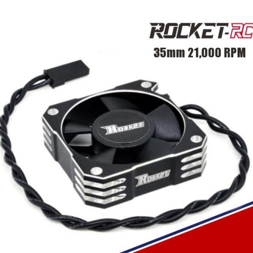 Jual ROCKET-RC Aluminum Cooling Fan Silver 35x35x10mm (SP-420002-03 ...