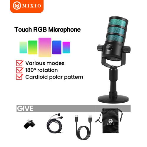 Promo MIXIO TL-H1 Condenser Microphone USB Type-C with RGB Streaming ...