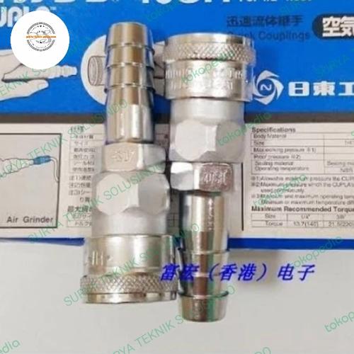 Jual Quick coupler coupling angin 20 SH NITTO KOHKI - selang 5/16 ...