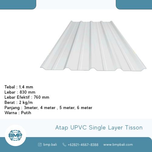 Jual ATAP UPVC SINGLE LAYER TISSON - 4 meter - Kota Denpasar - PVC ...