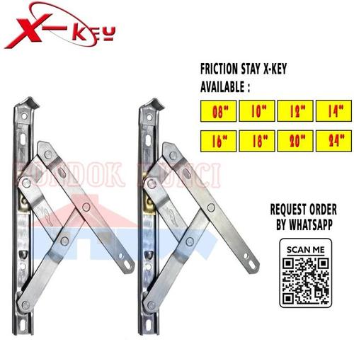 Jual Engsel Jendela Casement Friction Stay X-Key 08" Inch (20 Cm) BARU ...