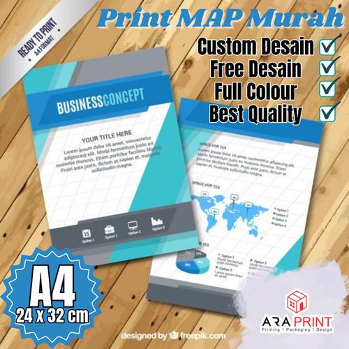 Jual cetak MAP murah custom, Map sekolah, Map kantor, min. pesan 100pcs ...