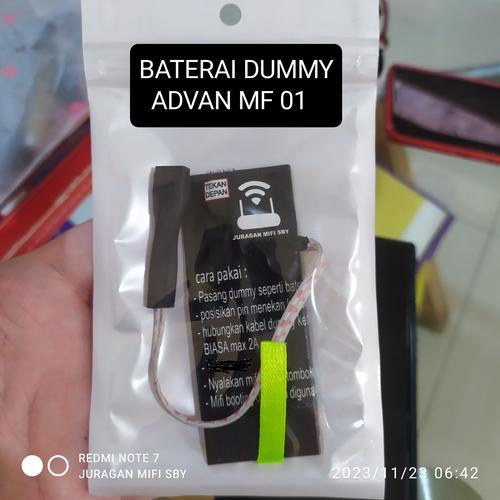 Jual Fake Battery Baterai Dummy Kabel Mifi Modem ADVAN iPocket MF01 MF ...