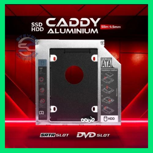 Jual HDD Caddy Tipis (Slim) 9.5mm / Sata Dvd Slot Harddisk / Ssd Caddy ...