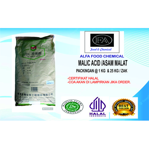 Jual MALIC ACID FOOD GRADE/ASAM MALAT UNTUK MAKANAN/MINUMAN/KOSMETIC ...