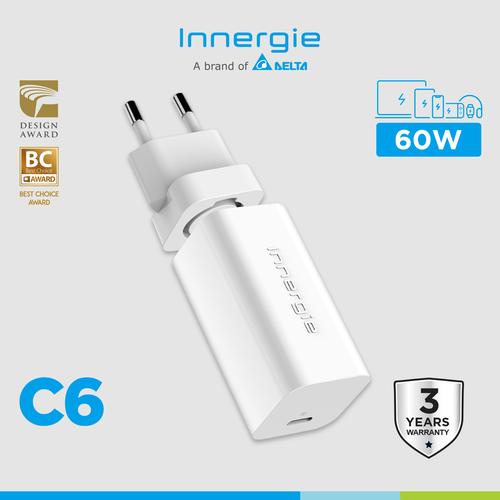 Promo Charger INNERGIE C6 60W Type C PD 3.0 GaN Fast Charging Cicil 0% ...