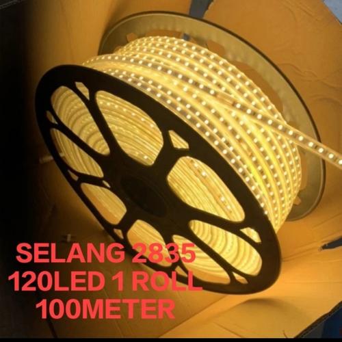 Jual Lampu Selang Led Strip 2835 120LED 1 ROLL 100M 100Meter Mata Rapet ...