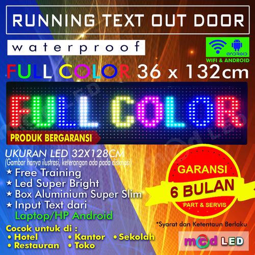 Jual RUNNING TEXT P10 RGB FULL COLOR 32X128 OUTDOOR - Jakarta Timur ...