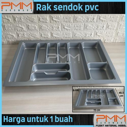 Promo Rak sendok pvc Felterre cutlery laci sendok garpu putih abu abu ...