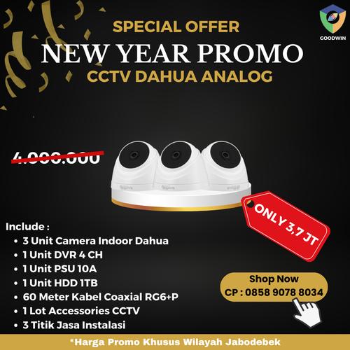 Jual PAKET PASANG CCTV DAHUA ANALOG 3 TITIK - PROMO AWAL TAHUN 2024 ...