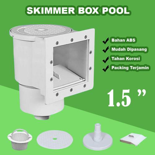 Jual Skimmer Box Kolam Renang Kecil Uk 40CM Pipa 1.5 Inch Warna Putih ...