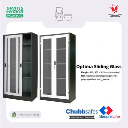 Jual Filling Cabinet Lemari Arsip Besi Sliding Kaca Secure Line Optima ...