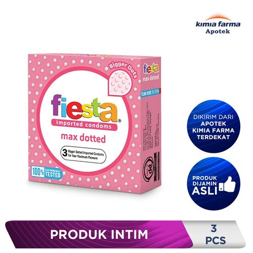 Jual FIESTA MAX DOTTED KONDOM ISI 3 PCS / KONTRASEPSI / KIMIA FARMA ...
