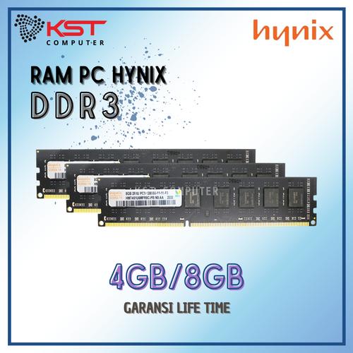 Jual HYNIX RAM PC DDR3 4GB 8GB PC3 12800/1600 LONGDIMM GARANSI LIFETIME - 4GB - Kota Surabaya ...