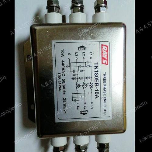 Jual TDK Japan Emi filter Noise Filter 3 Phase 10A TN180EB-10 - Jakarta ...