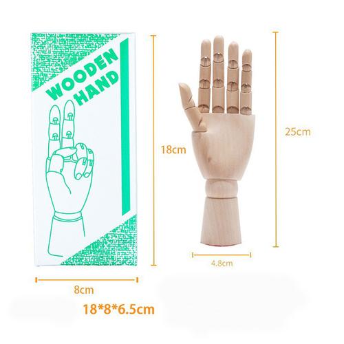 Jual 10In Manekin Tangan Kayu / Patung Jari Tangan / Wooden Hand - Left ...
