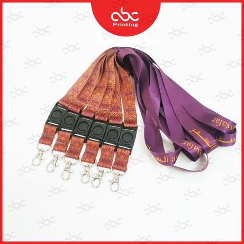 Jual Custom Tali ID Card Lanyard Full Color utk 2 Sisi finsihing ...