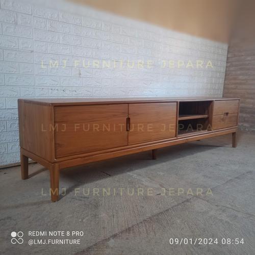 Jual bufet credenza meja tv minimalis pothel 200cm jati jepara - Kab ...