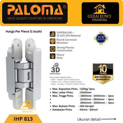 Jual PALOMA IHP 813 ENGSEL CONCEALED ENGSEL TANAM PINTU PL120 NA ...