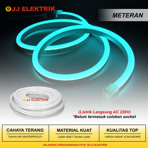 Jual Lampu LED Neon Flex Selang Neonflex Sign Strip Fleksibel Blue Ice ...
