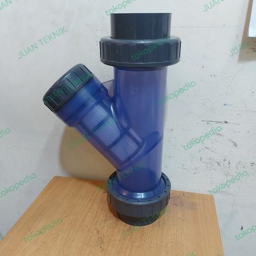 Jual y strainer pvc transparant 4" inch dn100 jis 10k socket saringan ...