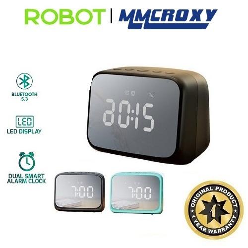 Promo Robot RB170 Speaker Bluetooth 5.3 Alarm Clock With LED Display TF ...